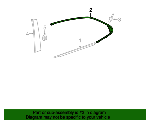 75707-06030 - Upper Molding - 2018-2023 Toyota Camry | Lithia Toyota Parts