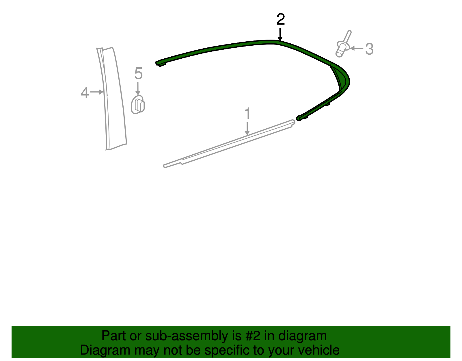 Genuine Toyota Upper Molding part# 75708-06030 for 2018-2024 Toyota ...