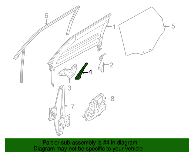 8P4-839-706-A - Seal 2006-2013 Audi | Audi OEM Parts