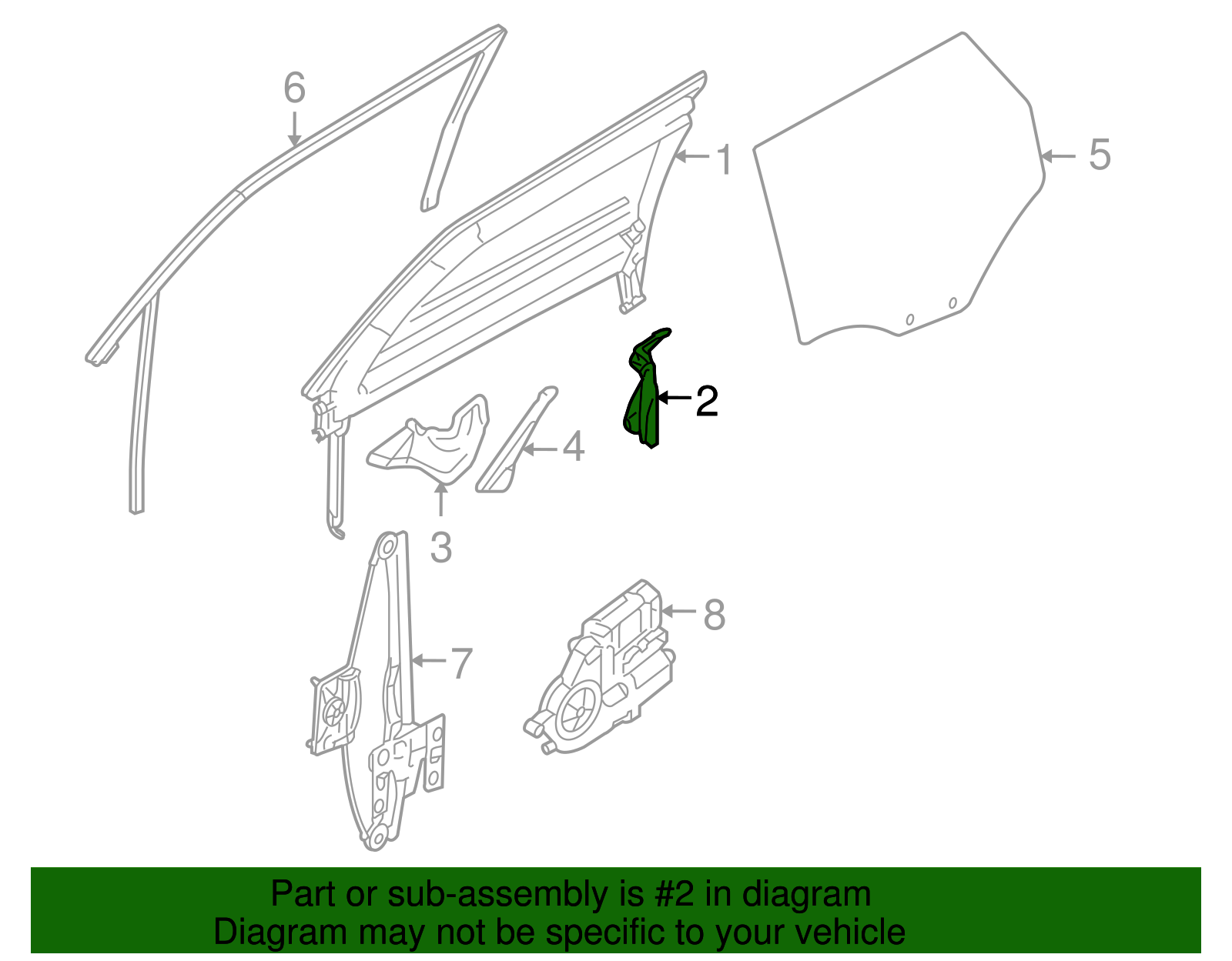 8P4-839-157-C - High-Quality Door Trim Molding for 2006-2013 Audi ...
