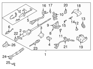 2000-2009 GM Ignition Lock Cylinder Case 88965342 | GM Parts Center