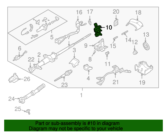 2000-2009 GM Ignition Lock Cylinder Case 88965342 | GM Parts Center