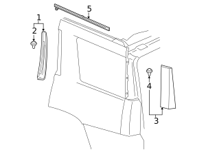 2021-2024 GM Front Molding 85136437 GM | GMPartsDirect.com