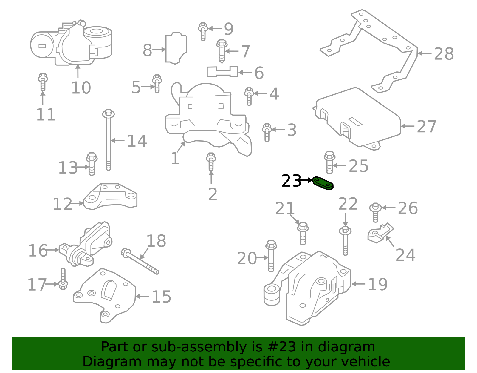 11238-5NA0B - High-Quality Center Mount Upper Bracket for 2019-2020 ...