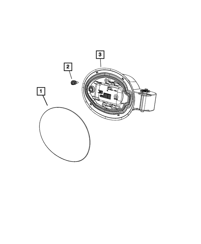 55112854AA - Fuel Fill Door 2019-2023 Jeep Cherokee | AutoNationParts.com