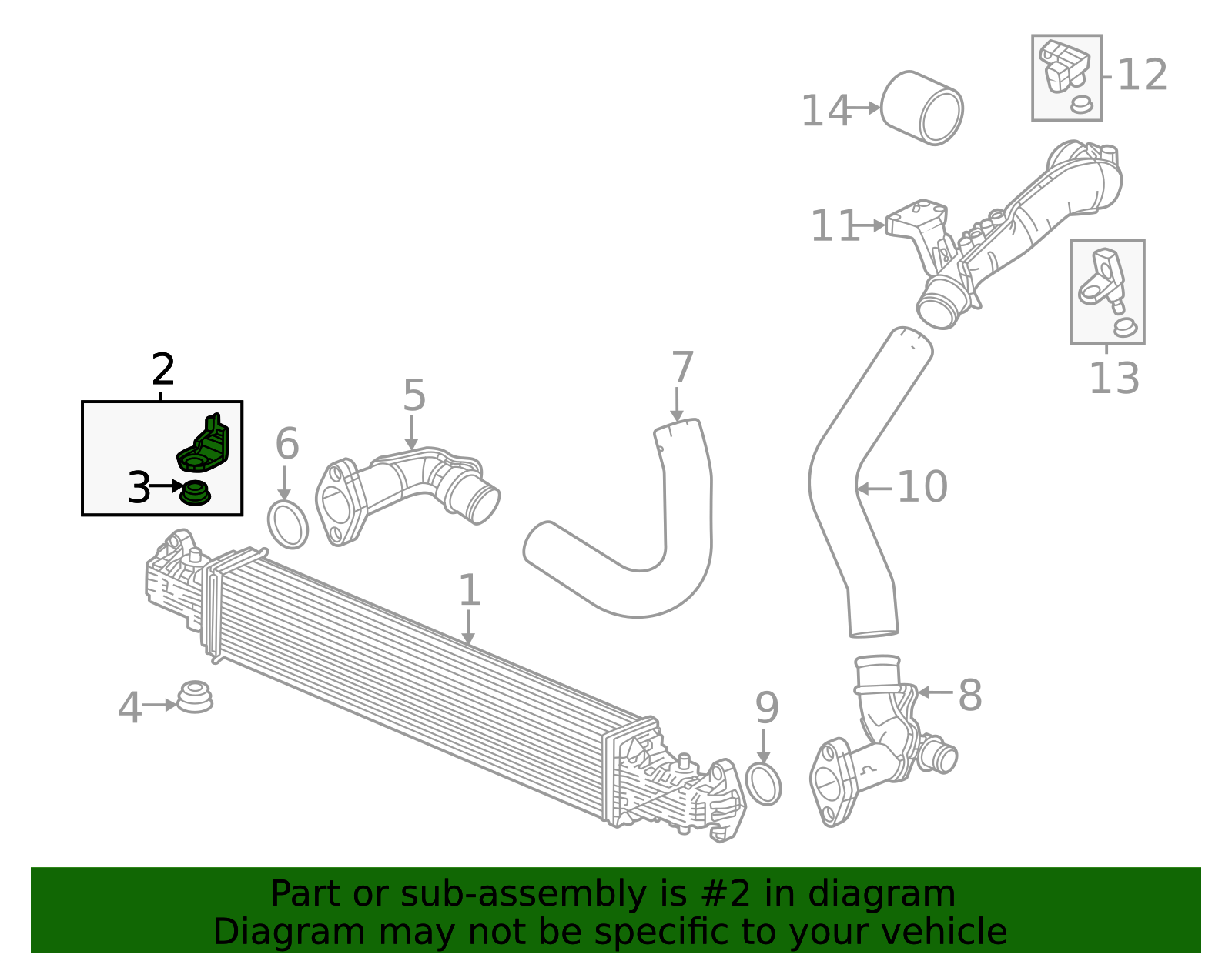 19702-64A-A00 - 2022-2025 Honda - Inter-Cooler Mount Bracket | Genuine Honda Parts
