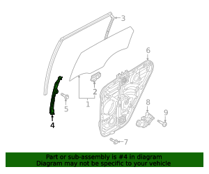 83560-CW000 - Window Regulator Guide 2022-2024 Hyundai Tucson ...