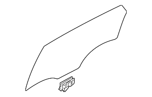 Genuine Door Glass for 2022-2023 Hyundai Tucson | Part# 83420-CW010 ...