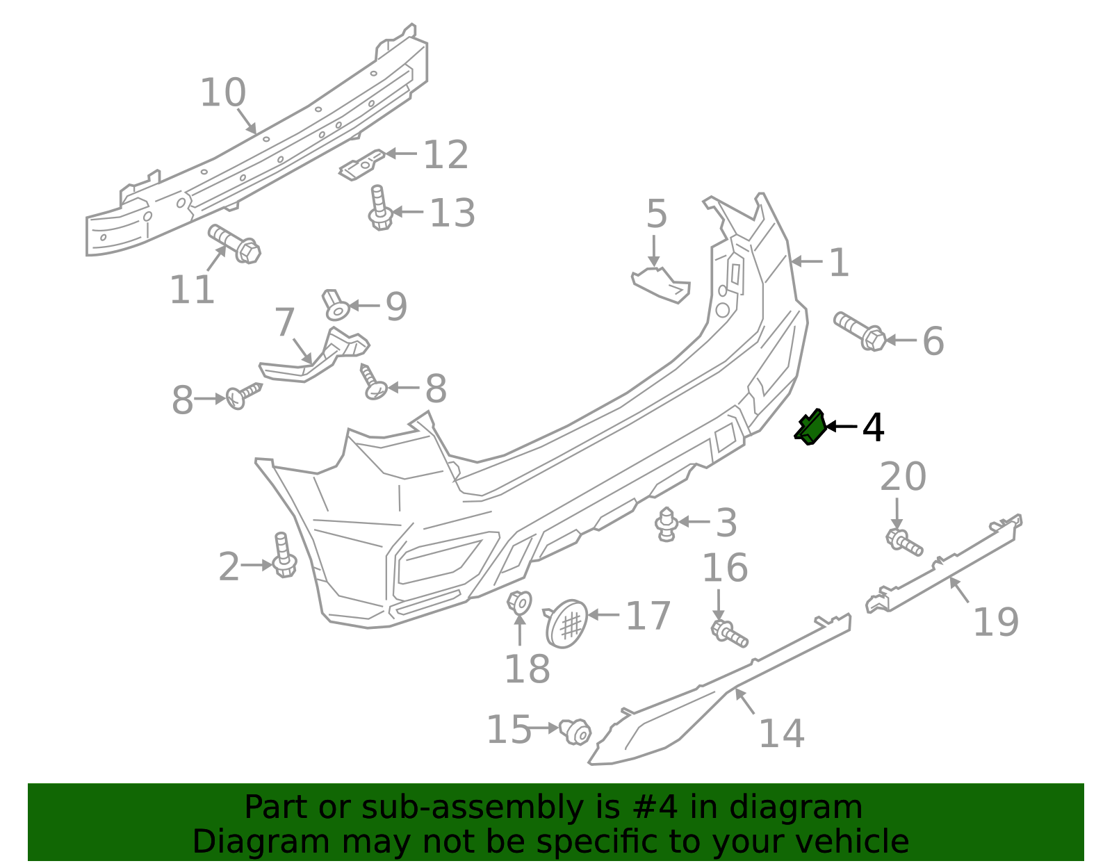Cover, Rear Bumper(Cool Bl 85010W271P | QuirkParts
