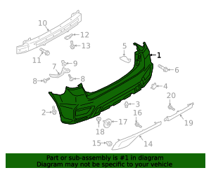 6410F479 - Bumper Cover 2020-2024 Mitsubishi Outlander Sport ...