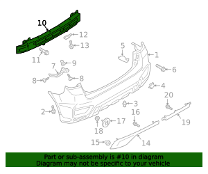 2021-2024 Mitsubishi Outlander Sport Impact Bar 85030W020P | Mitsubishi ...