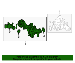 260-200-11-00-80 - Water Pump Assembly 2019-2023 Mercedes-Benz ...