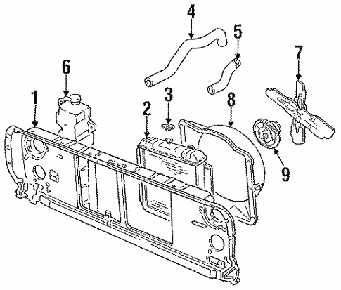 Radiator & Components for 1993 Dodge W250 | Mopar Parts Canada