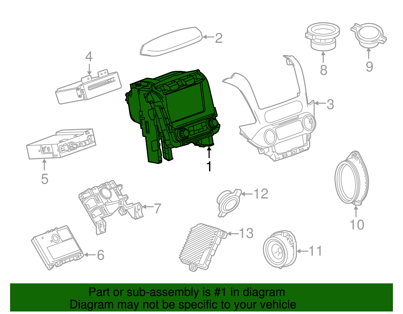 2017-2020 GM Display System 84638206 | Shop Matick Buick GMC