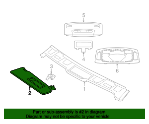 51-16-7-325-425 - Left sun visor 2014-2020 BMW | AutoNation Parts