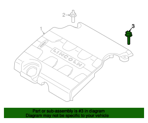 2013-2020 Ford Engine Cover Ball Stud - Driver's Side (LH) DP5Z-6N958-A ...