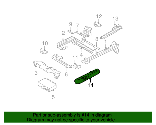 39866790 - Seat Track Cover 2009-2014 Volvo XC90 | AutoNation Parts