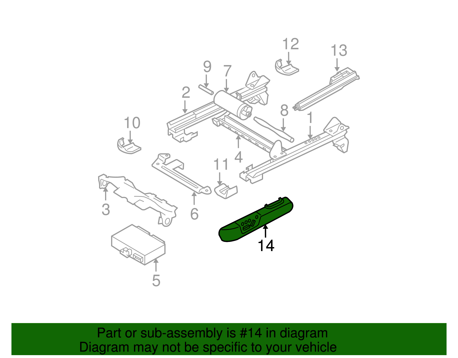 39802014 - High-Quality Seat Track Cover for 2007-2014 Volvo XC90 ...