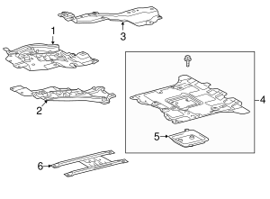 51408-60030 - Front Shield - 2008-2011 2013-2020 Toyota Land Cruiser ...