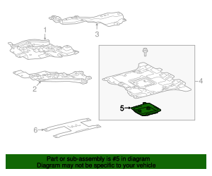 51456-60070 Rear Shield Seal - Toyota | Mike Calvert Toyota Parts