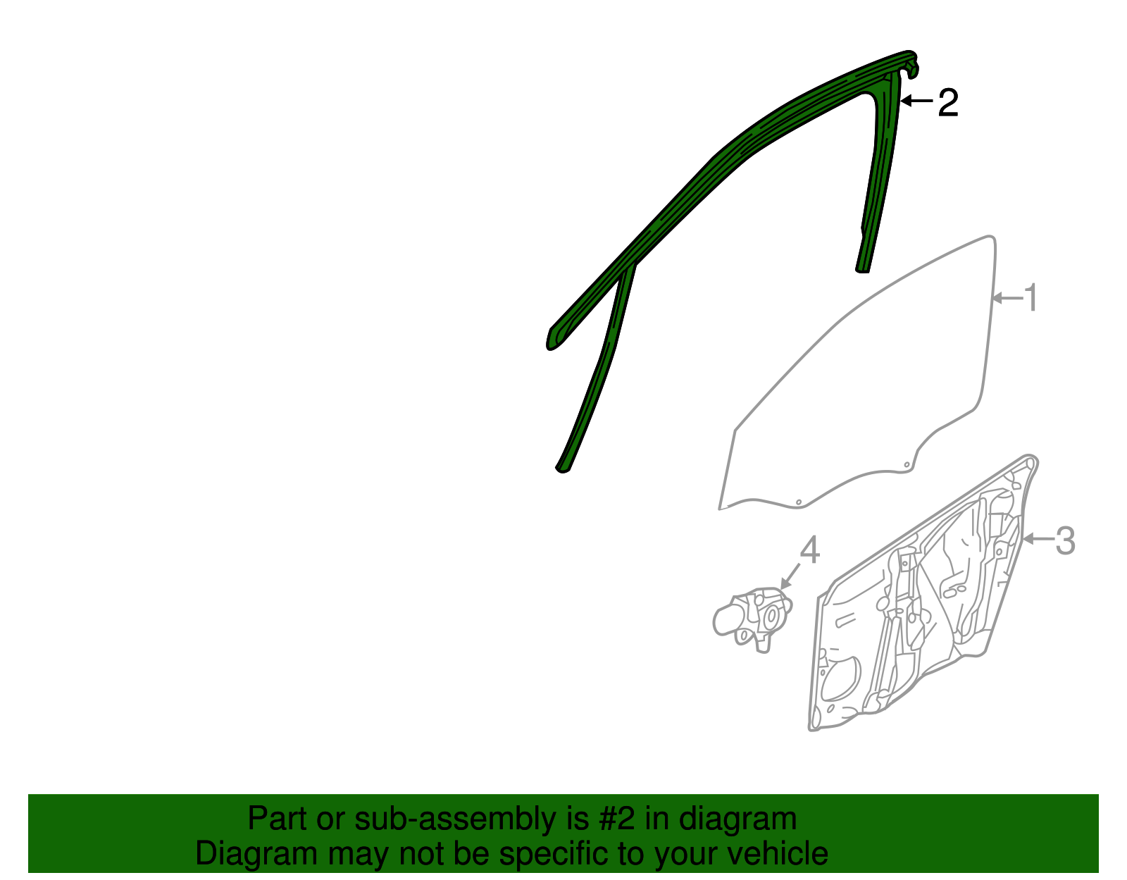 2017-2019 Infiniti QX30 Run Weather-Strip 80330-5DA3A | Faulkner ...