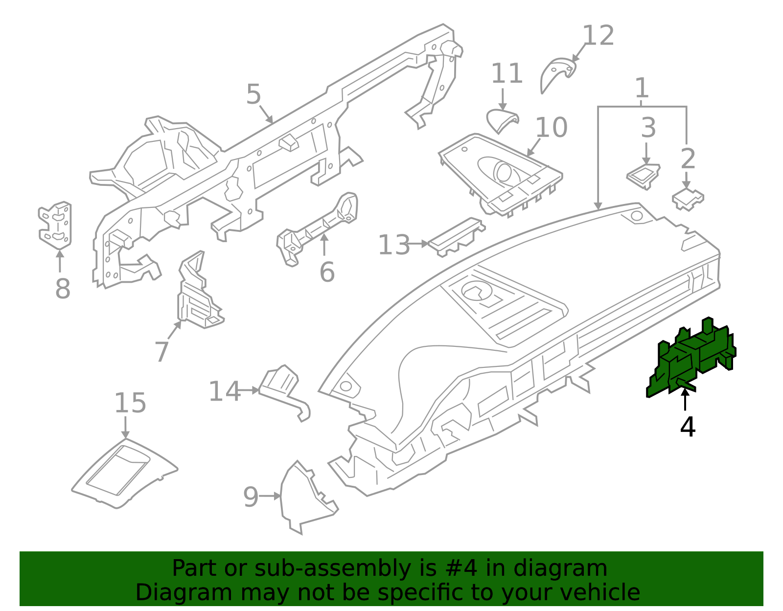971-857-289-A - High-Quality Instrument Panel Mounting Bracket for 2017 ...