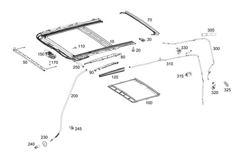 Sliding/Lifting Roof Frame for 2022 Mercedes-Benz G550 | Mercedes-Benz ...