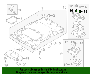 2015-2019 Infiniti Q70L Reading Lmp Bulb 26447-1PN0A | Infiniti of ...