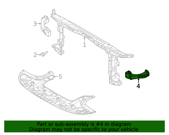 2021-2023 Hyundai Elantra Headlamp Extension Panel 64117-AB000 | OEM ...