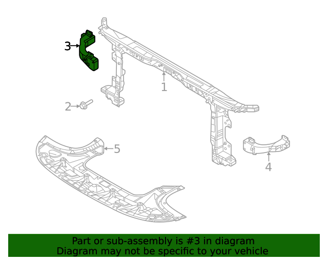 Genuine Headlamp Extension Panel for 2021-2023 Hyundai Elantra | Part ...