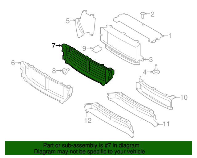 2016-2024 Volvo XC90 Radiator Shutter Assembly 31455461 | TascaParts.com