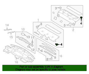 2017-2023 Ford Upper Center Pillar Trim Retainer Clip W710338-S451 ...
