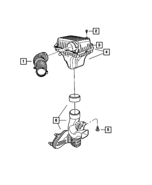 2007-2010 Mopar Make Up Air Hose 4892336AA | Mopar eStore