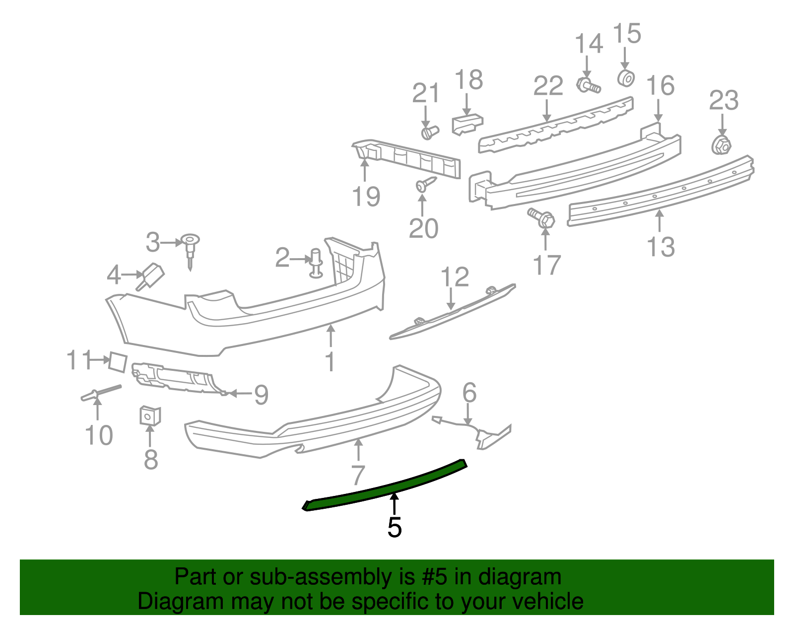 2005-2010 Volkswagen Jetta Bumper Trim 1K5-807-423-9B9 | OEM Parts Online
