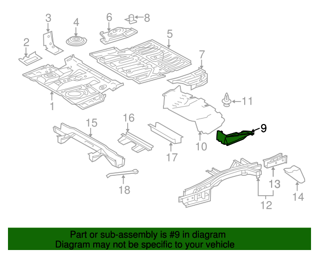 58723-0E010 - Protector - 2010-2015 Lexus | MyLexusParts
