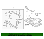 2003-2021 Subaru Radiator Support Splash Shield Bolt 901000365 ...