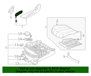 2021-2024 Genesis GV80 Switch Assembly Power Front Seat Left-hand 88070 ...