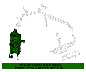22818943 - Automatic Transmission Fluid Auxiliary Cooler Fan 2014-2019 ...