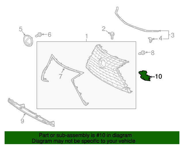 2018-2021 Lexus Tow Eye Cap 52127-78060 | OEM Parts Online