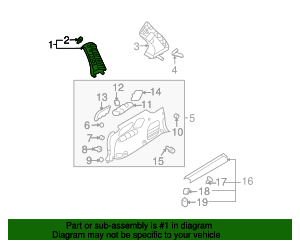 85860-4D100QW - Pillar Trim 2006-2014 Kia Sedona | Kia.Parts Store