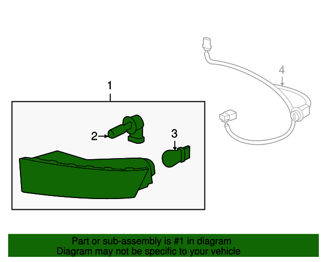 2007-2014 GM Passenger Side Front Fog Lamp 10383563 | OEM Parts Online