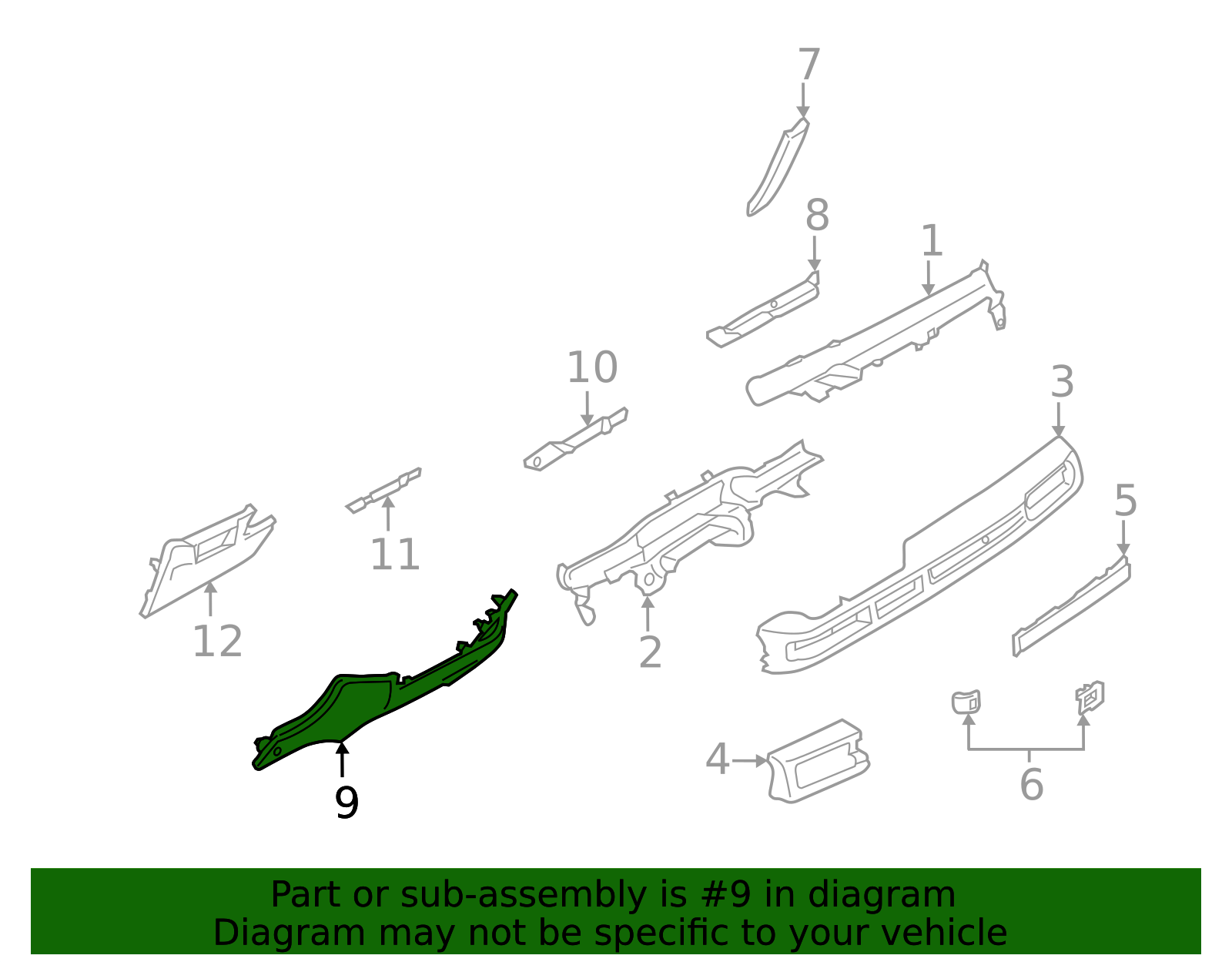 2020-2024 Lincoln Aviator Lower Panel LC5Z-7804608-AAP | OEM Parts Online