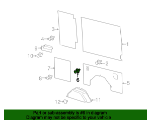 2015-2020 Ford Sliding Door Trim Panel Clip -W704433-SS35B | TascaParts.com