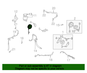 2001-2007 Toyota Power Steering Pulley 44311-28110 | OEM Parts Online