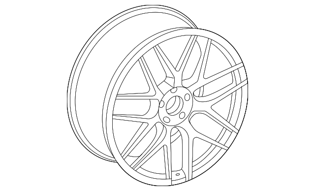 2020-2023 Mercedes-Benz Wheel Alloy 21 AMG multi-spoke - Black - 11 x ...