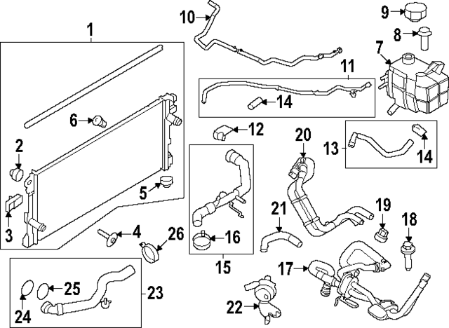 2022-2024 Ford Heater Hose MB3Z-8B081-C | OEM Parts Online