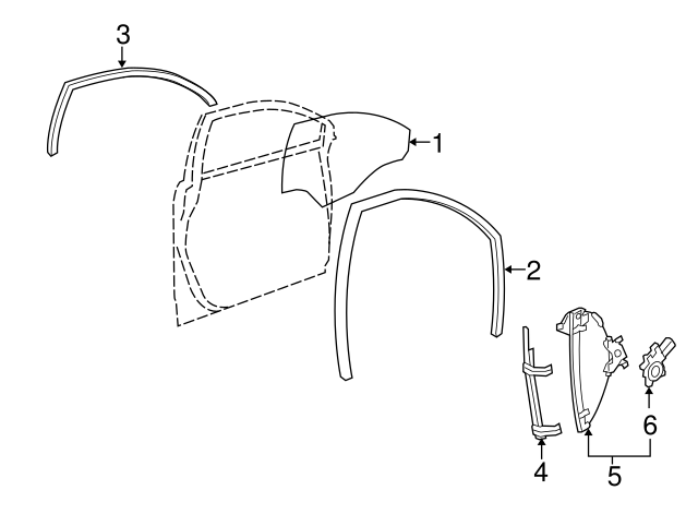 2008-2015 GM Window Motor 23196464 | GMPartsDirect.com
