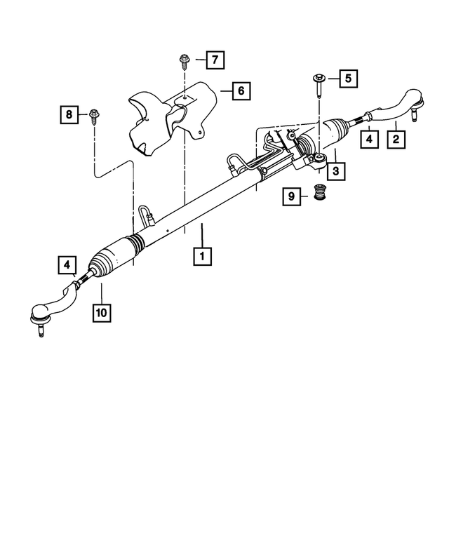 2007-2020 Mopar Inner End Tie Rod Kit 68040223AE | Mopar eStore