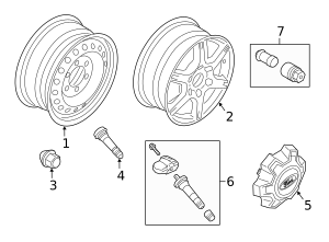 2019-2020 Ford Ranger Spare Wheel KB3Z-1007-D | TascaParts.com