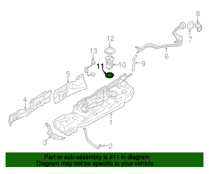2013-2020 Infiniti Fuel Pump Assembly Seal 17342-1HJ0A | OEM Parts Online